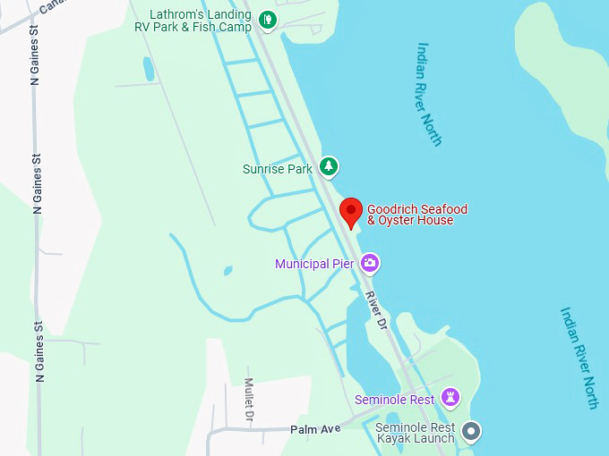 16. goodrich seafood & oyster house map