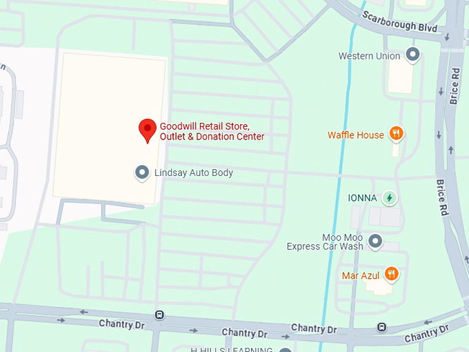 16. goodwill retail store, outlet & donation center (brice rd) map