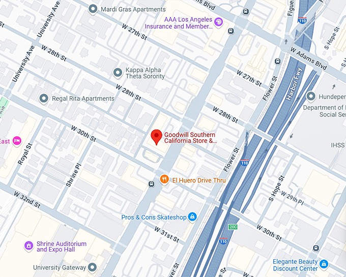 16. goodwill southern california store & donation center (2823 s figueroa st) map
