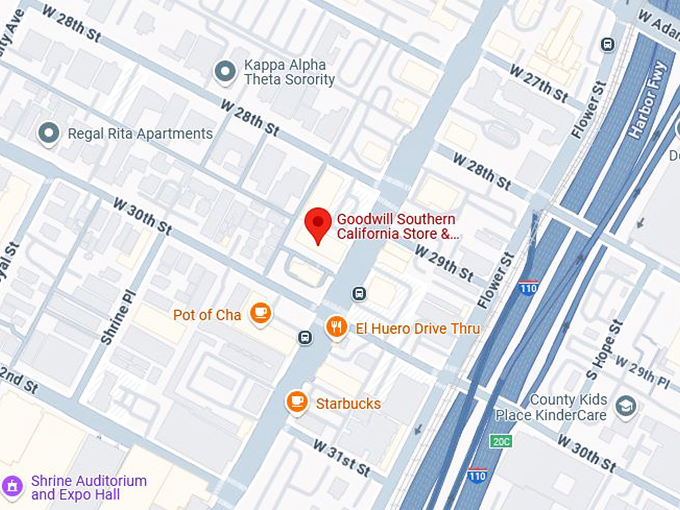 16. goodwill southern california store & donation center map