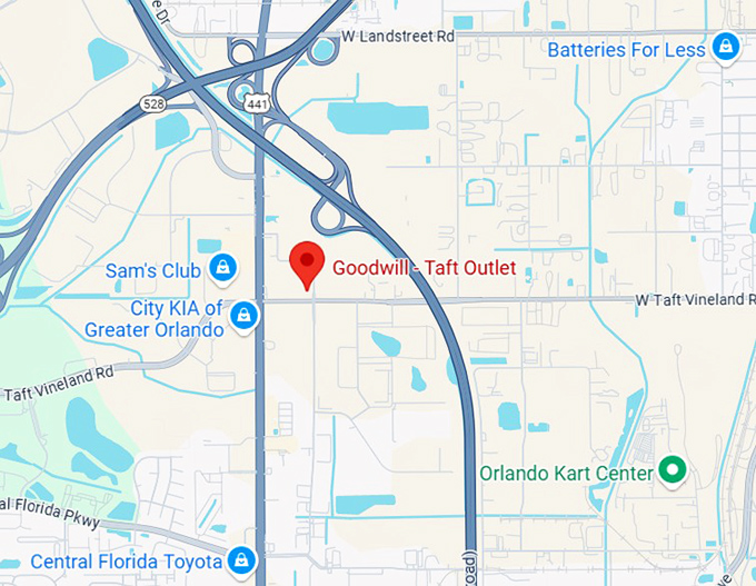16. goodwill taft outlet map