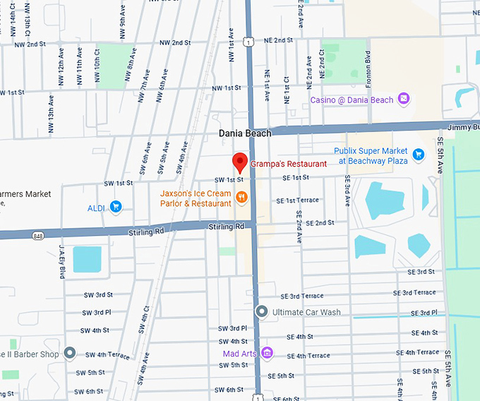 16. grampa's restaurant map