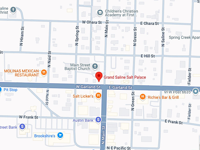 16. grand saline salt palace map