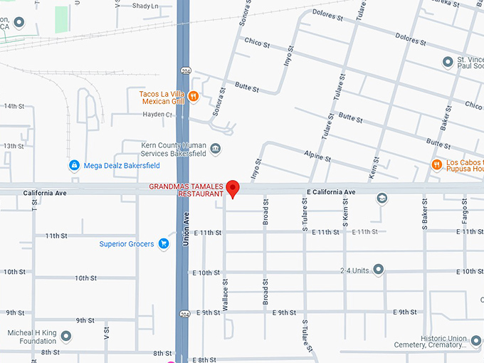 16. grandma's tamales restaurant map