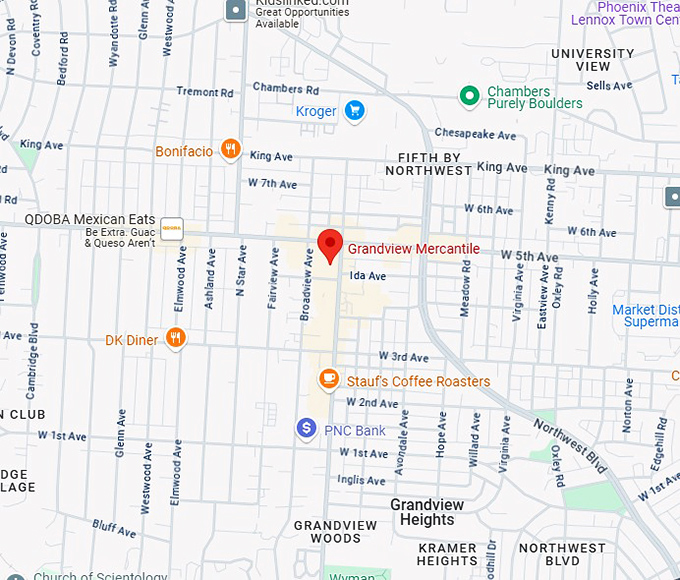 grandview mercantile map