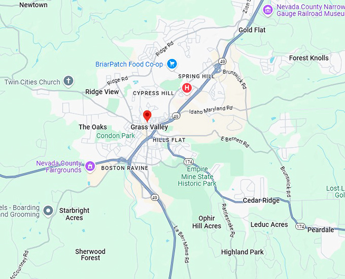 16. grass valley map