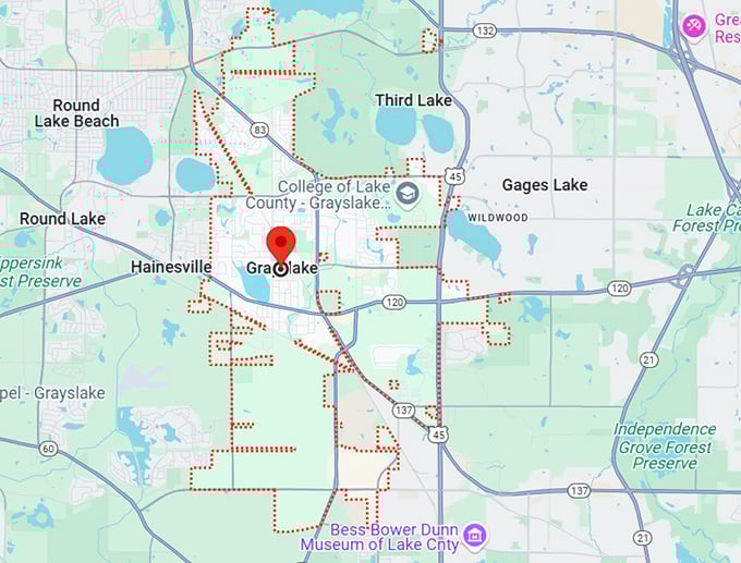 16. grayslake, il map