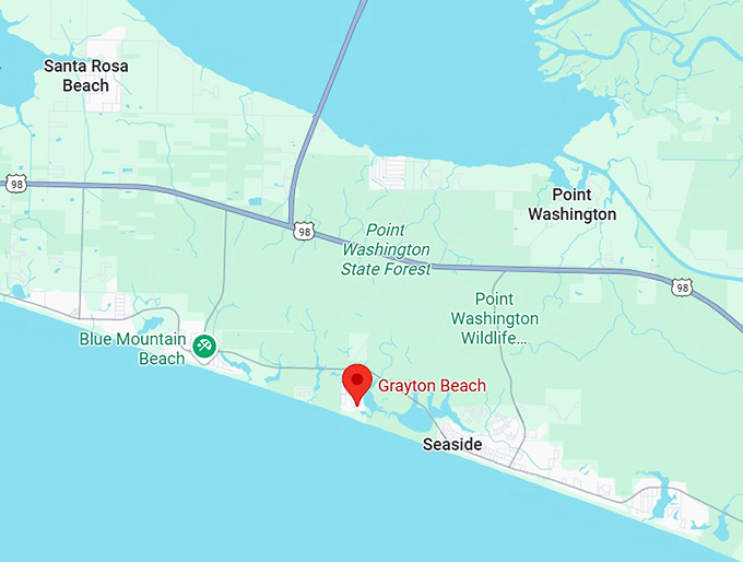 16. grayton beach, fl map