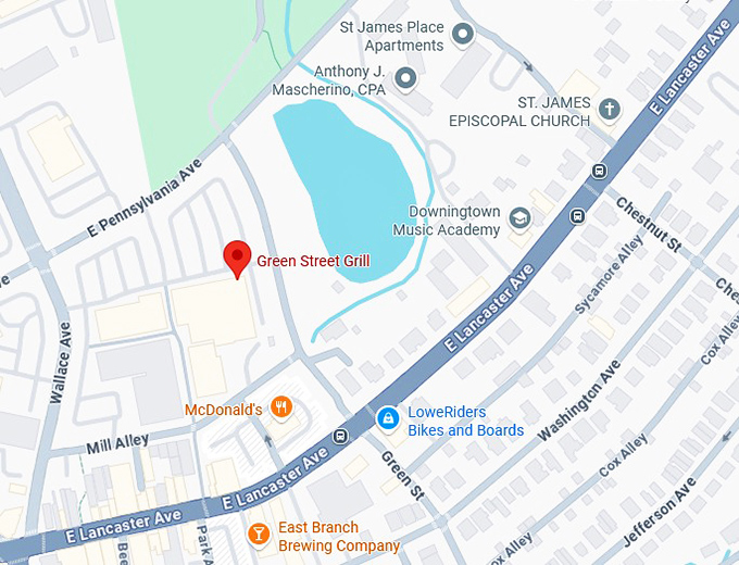 16. green street grill map