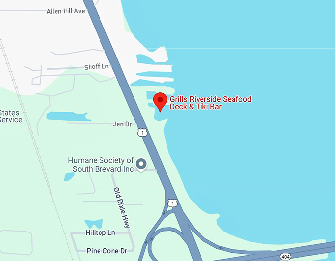 16. grills riverside seafood deck & tiki bar map