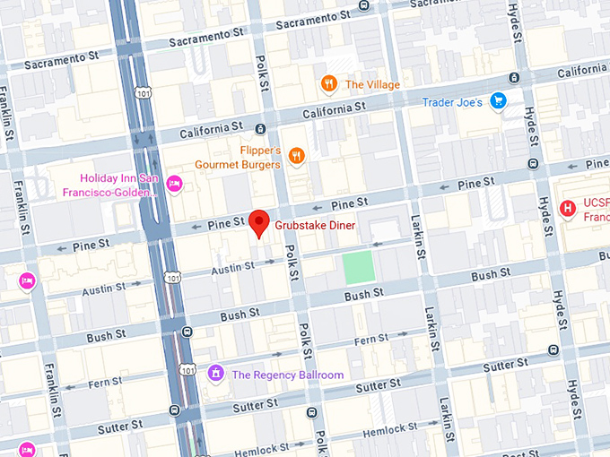 16. grubstake diner map