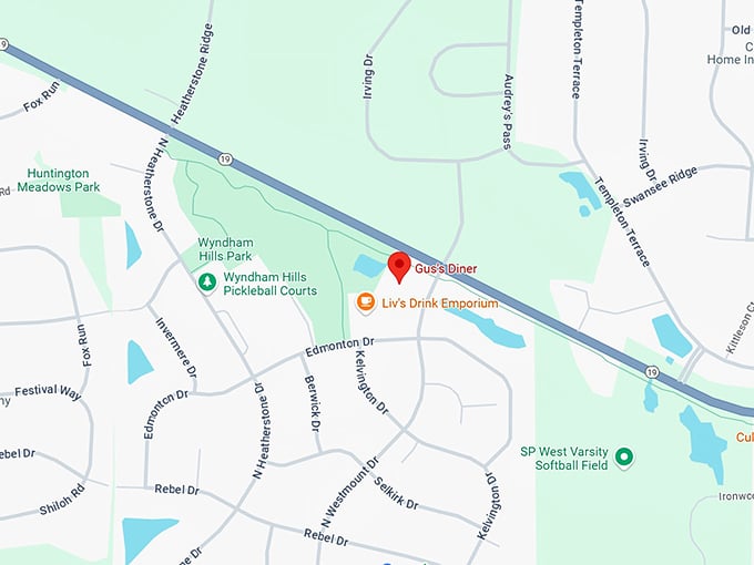 16. gus’s diner map