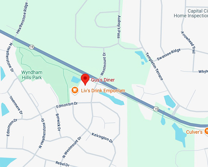 16. gus&rsquo;s diner map