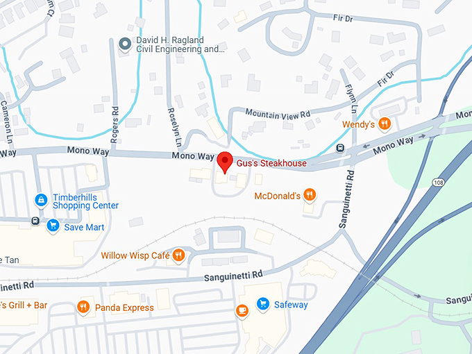 16. gus's steakhouse map