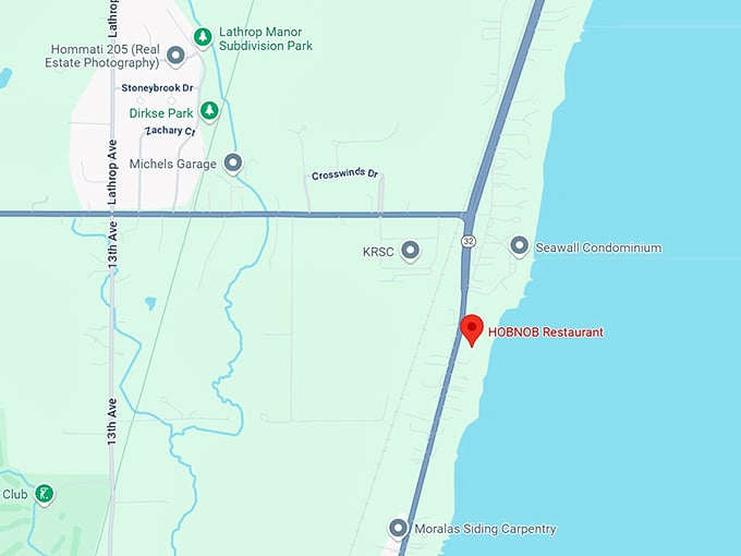 16. hobnob restaurant map