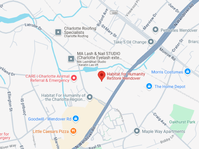 16. habitat for humanity restore 1133 n wendover rd map