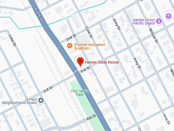 16. haines steak house map