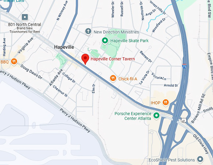 16. hapeville corner tavern map