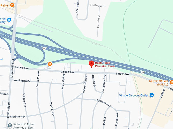 16. hasty tasty pancake house map