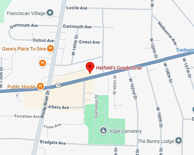 16. hatfield's goode grub map