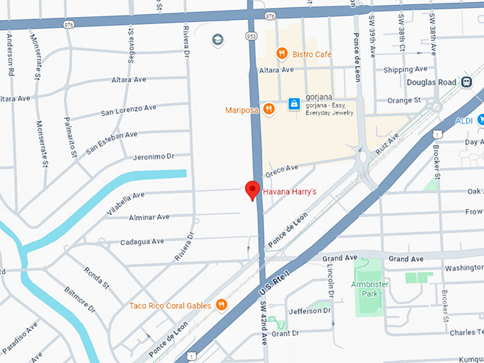 16. havana harry's map