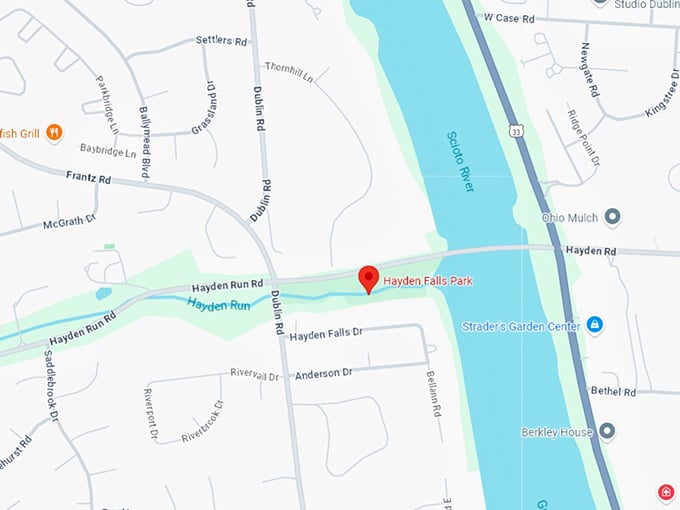 16. hayden falls park map