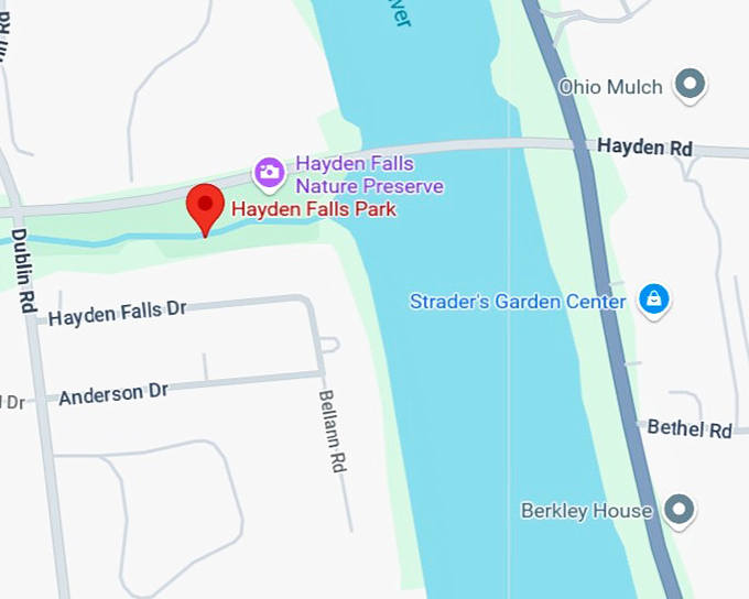 16. hayden falls park map