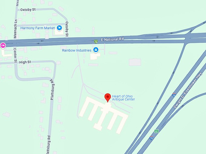 16. heart of ohio antique center map