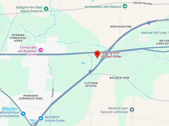 heart of ohio antique center map