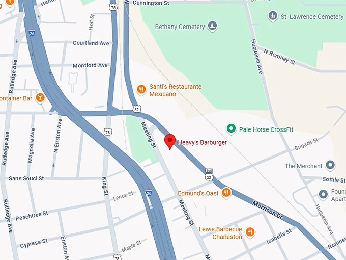 16. heavy's barburger map