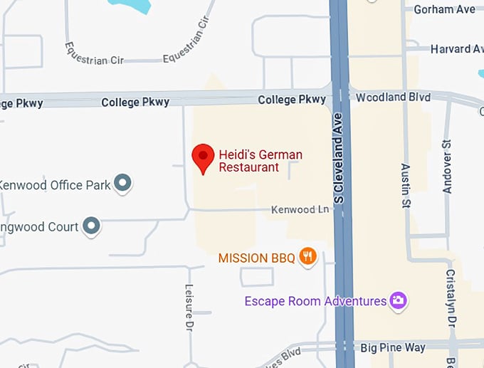 16. heidi's german restaurant map