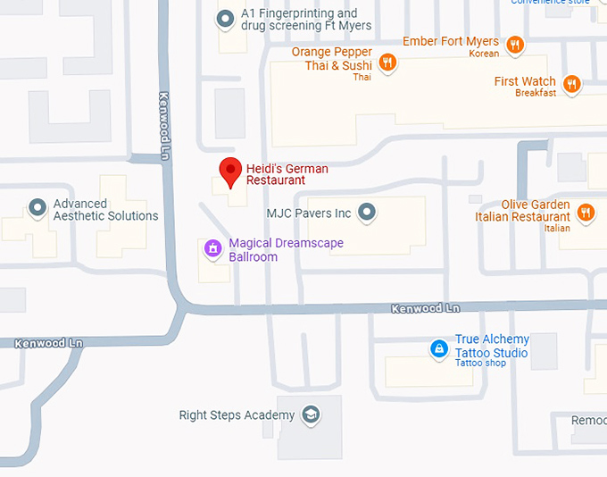 16. heidi's german restaurant map