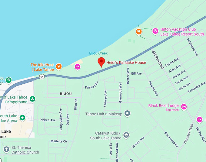 16. heidi's pancake house map