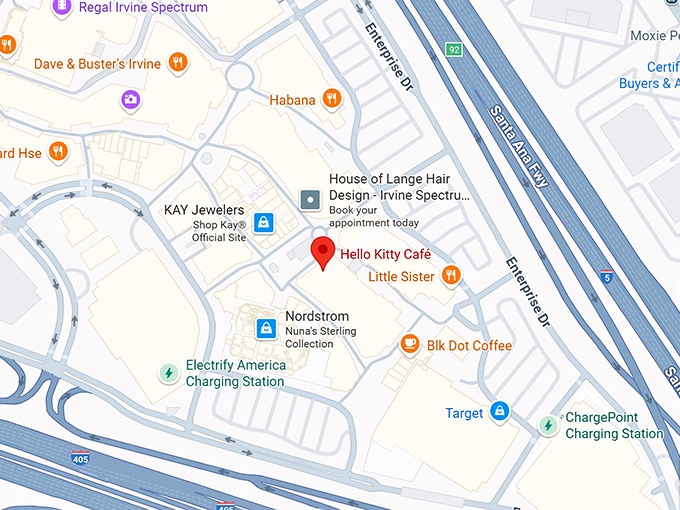 hello kitty café map