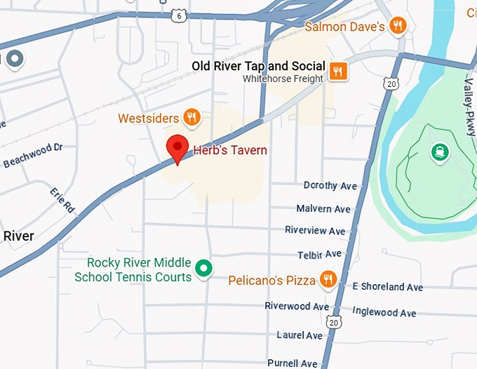 16. herb's tavern map