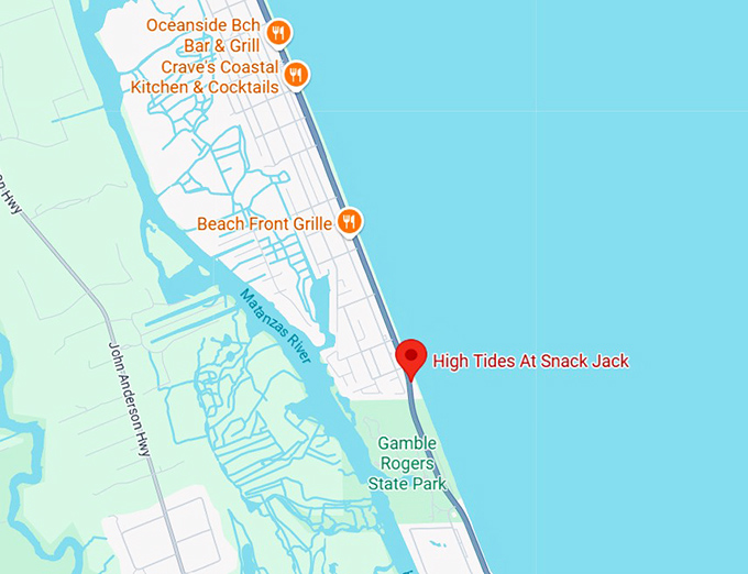 16. high tides at snack jack map