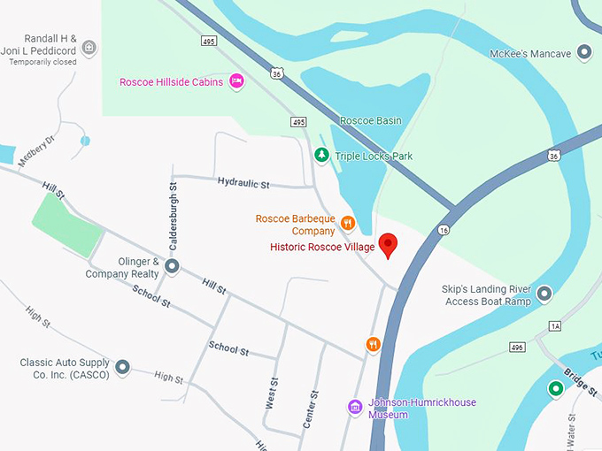 16. historic roscoe village map