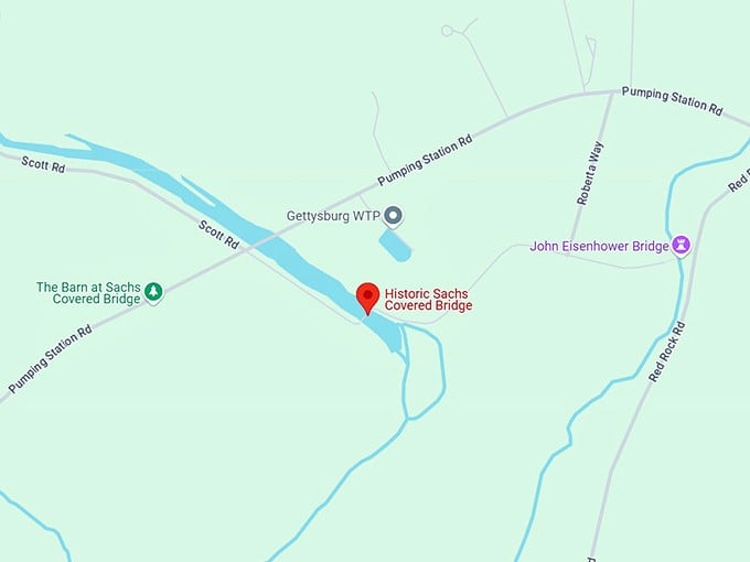 16. historic sachs covered bridge map