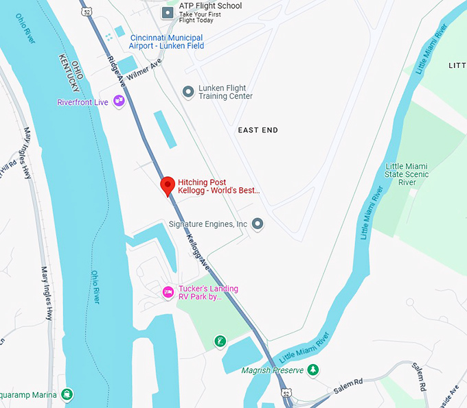 16. hitching post kellogg world's best fried chicken map