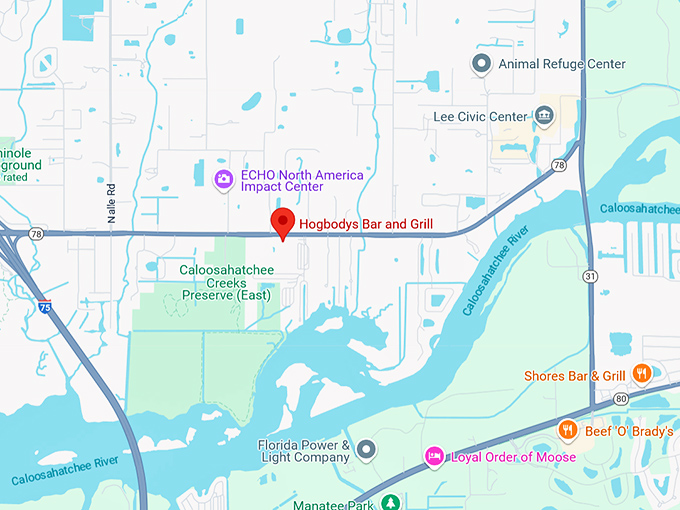 16. hogbody&rsquo;s bar and grill map