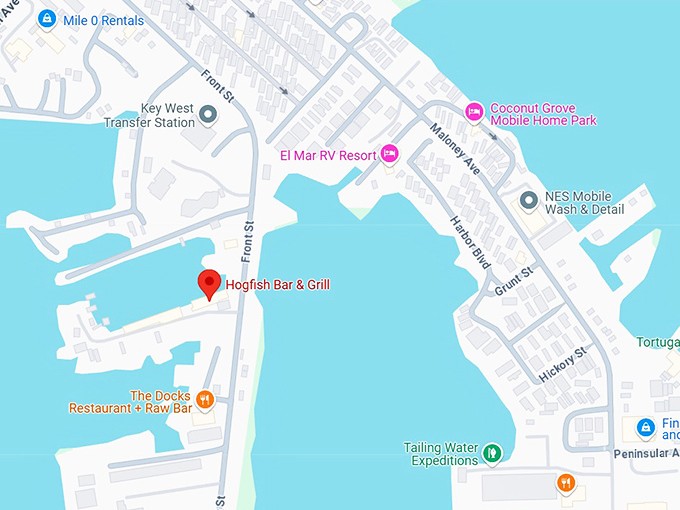 16. hogfish bar & grill map