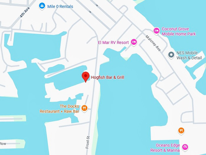 16. hogfish bar & grill map