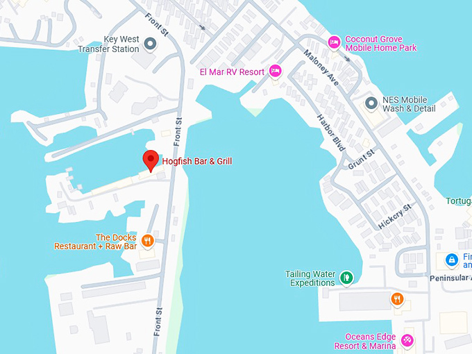 16. hogfish bar & grill map