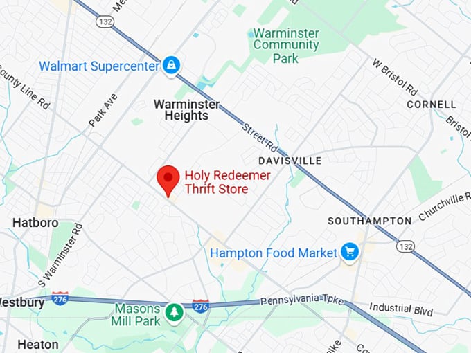 16. holy redeemer thrift store map