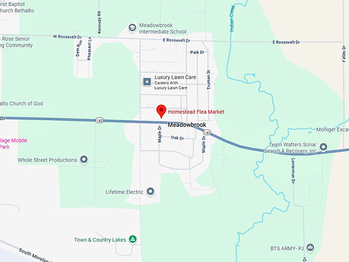 16. homestead flea market map