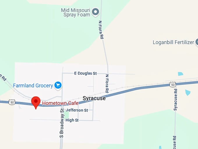 16. hometown cafe map