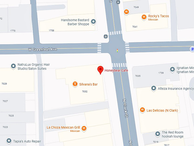 16. honeybear cafe map