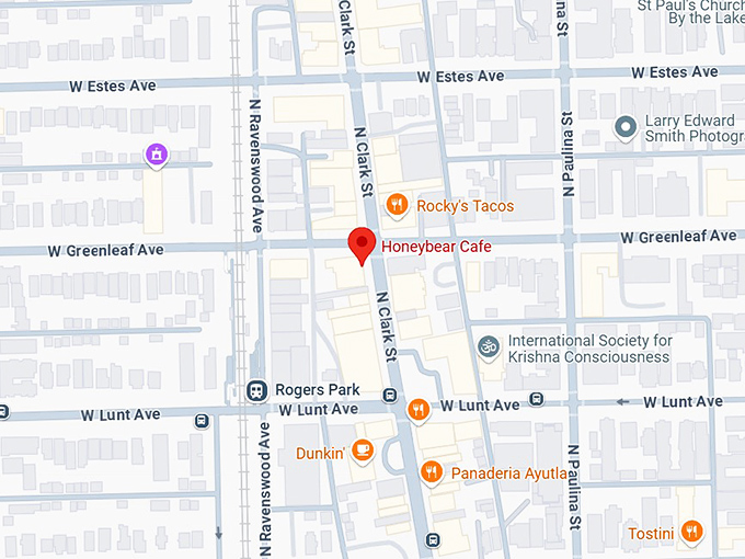 16. honeybear cafe map