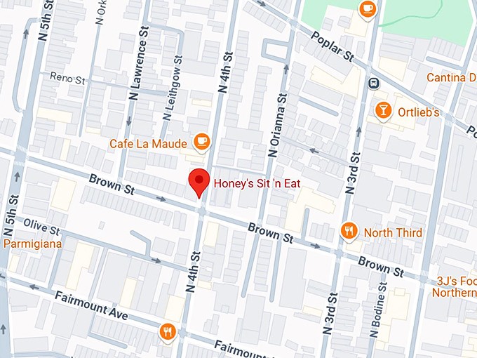 16. honey&rsquo;s sit &rsquo;n eat map