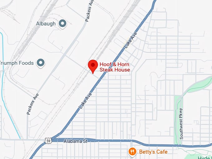 16. hoof & horn steak house map